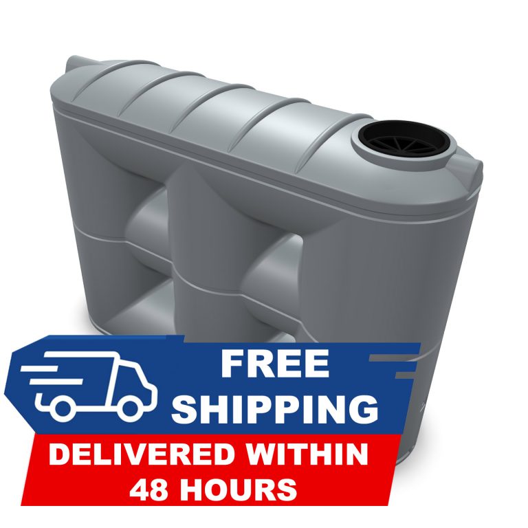 4000 Litre Poly Slimline Water Tank Gull Grey | Kingspan Water Tank